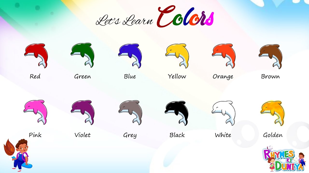 Fun & Easy: Learn Color Names for Kids with Fun Cartoons! Color ...