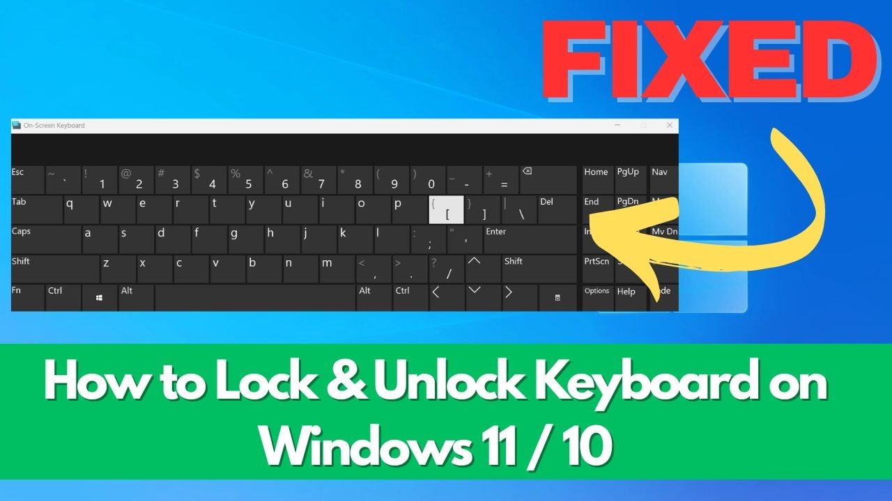 How to Lock & Unlock Keyboard on Windows 11 / 10 | Turn ON/OFF Keyboard ...