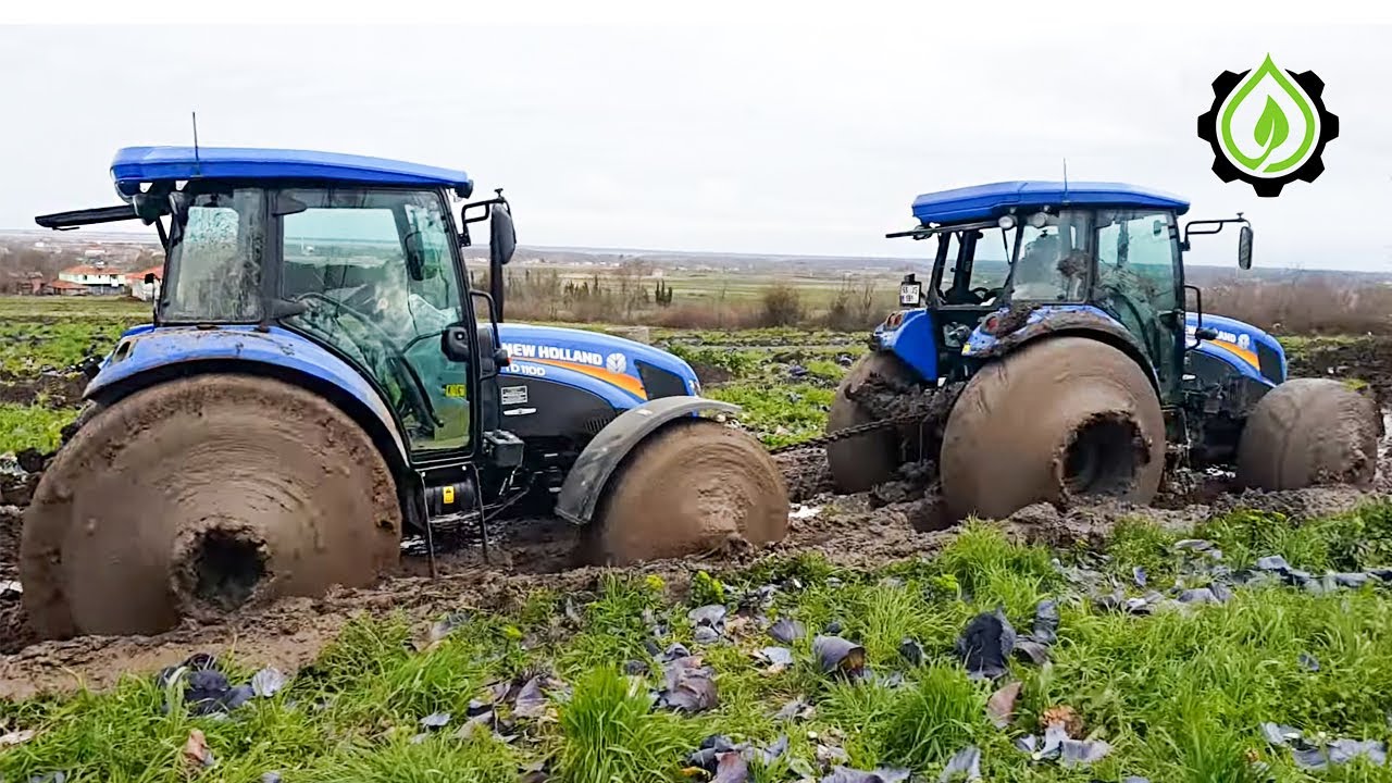 Tractor Stuck In Mud Compilation | Amazing Tractor Operator Skills #16 ...