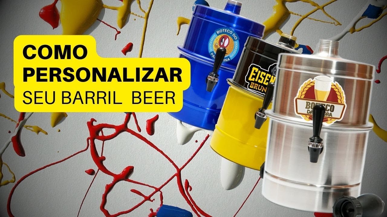 COMO PERSONALIZAR SEU BARRIL BEER - YouTube