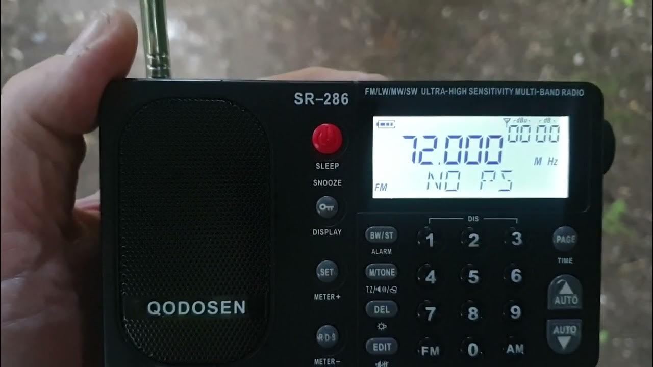 OIRT FM reception on the Qodosen SR 286 - 2013 BST - 2024 - YouTube