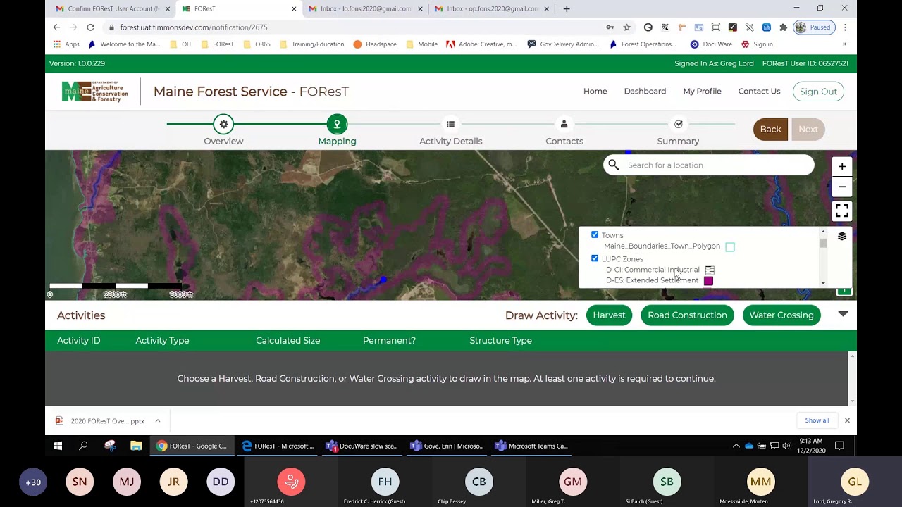 December 2, 2020 : Demonstration of Forest Online Resource Tool (FOResT ...