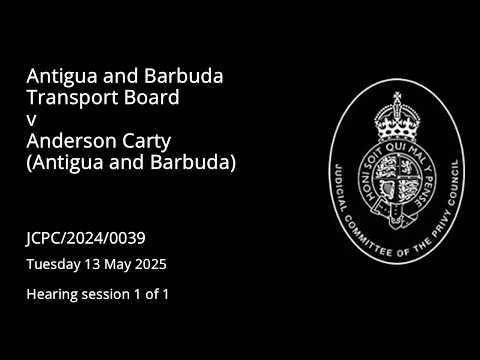 Antigua and Barbuda Transport Board v Anderson Carty (Antigua and Barbuda)