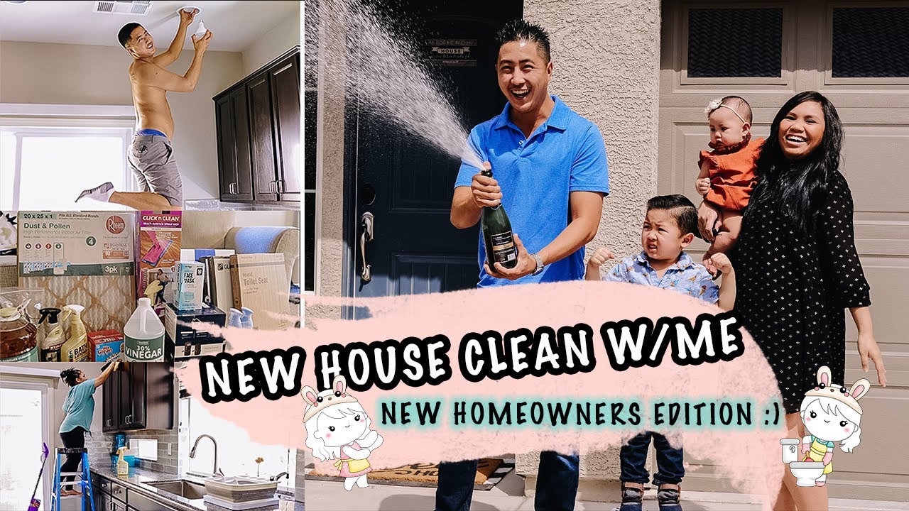 EMPTY HOUSE CLEAN WITH ME | NEW HOUSE CLEANING | New Home Move-in ...