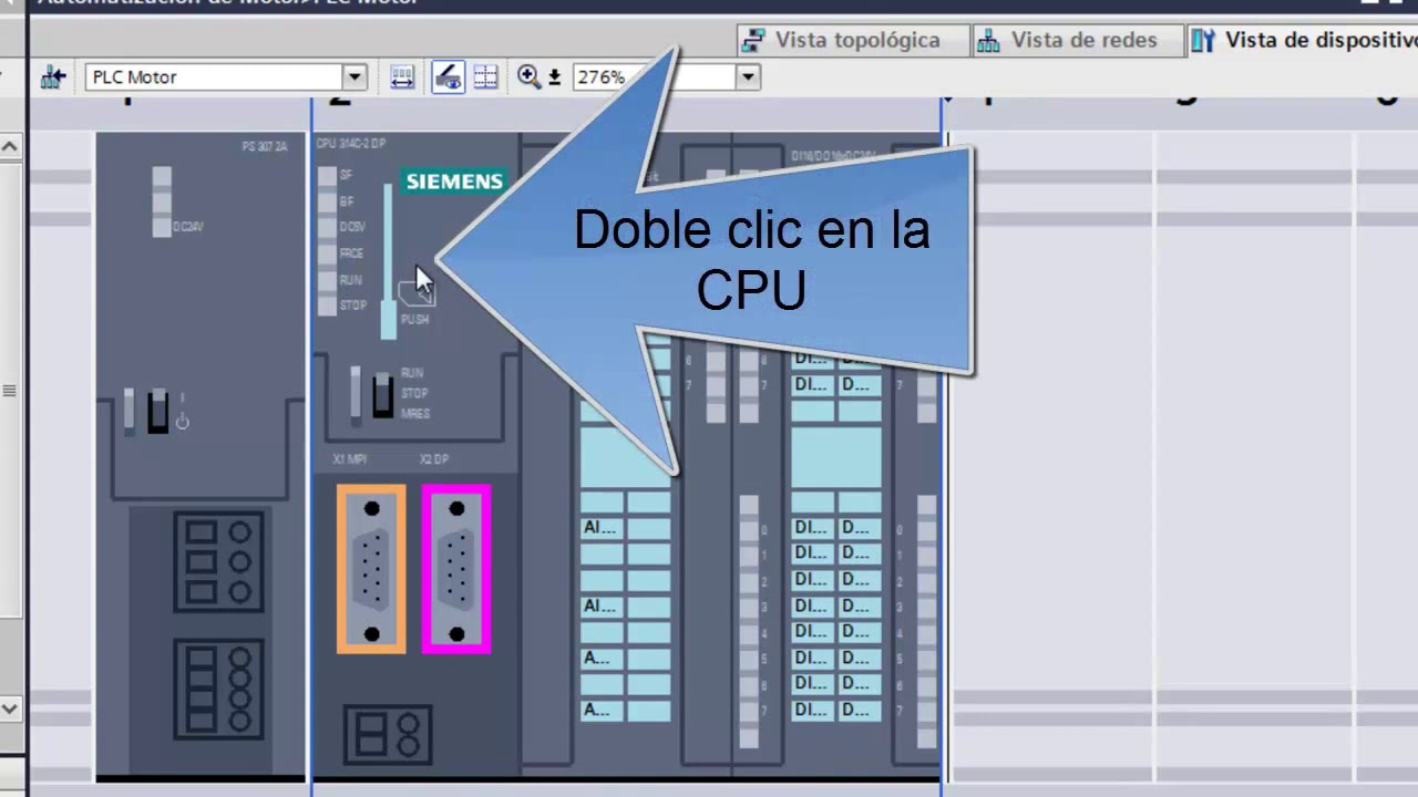 Direccionamiento de entradas y salidas digitales TIA Portal V11 Siemens - YouTube