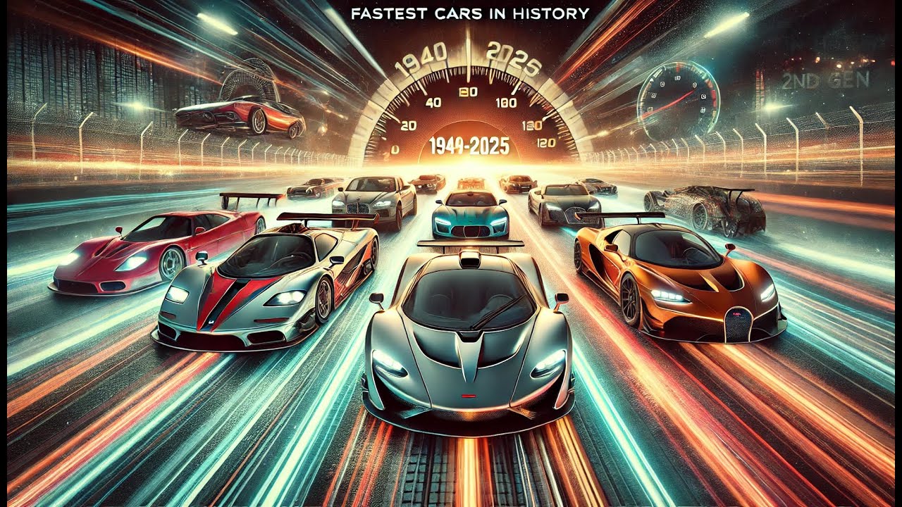 The Fastest Cars in History (1949-2025) | Evolution of Speed! 🚗💨🔥 - YouTube