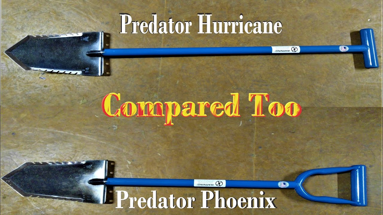 Metal Detecting Predator Tools Model 33 Hurricane Compared to Model 24 ...