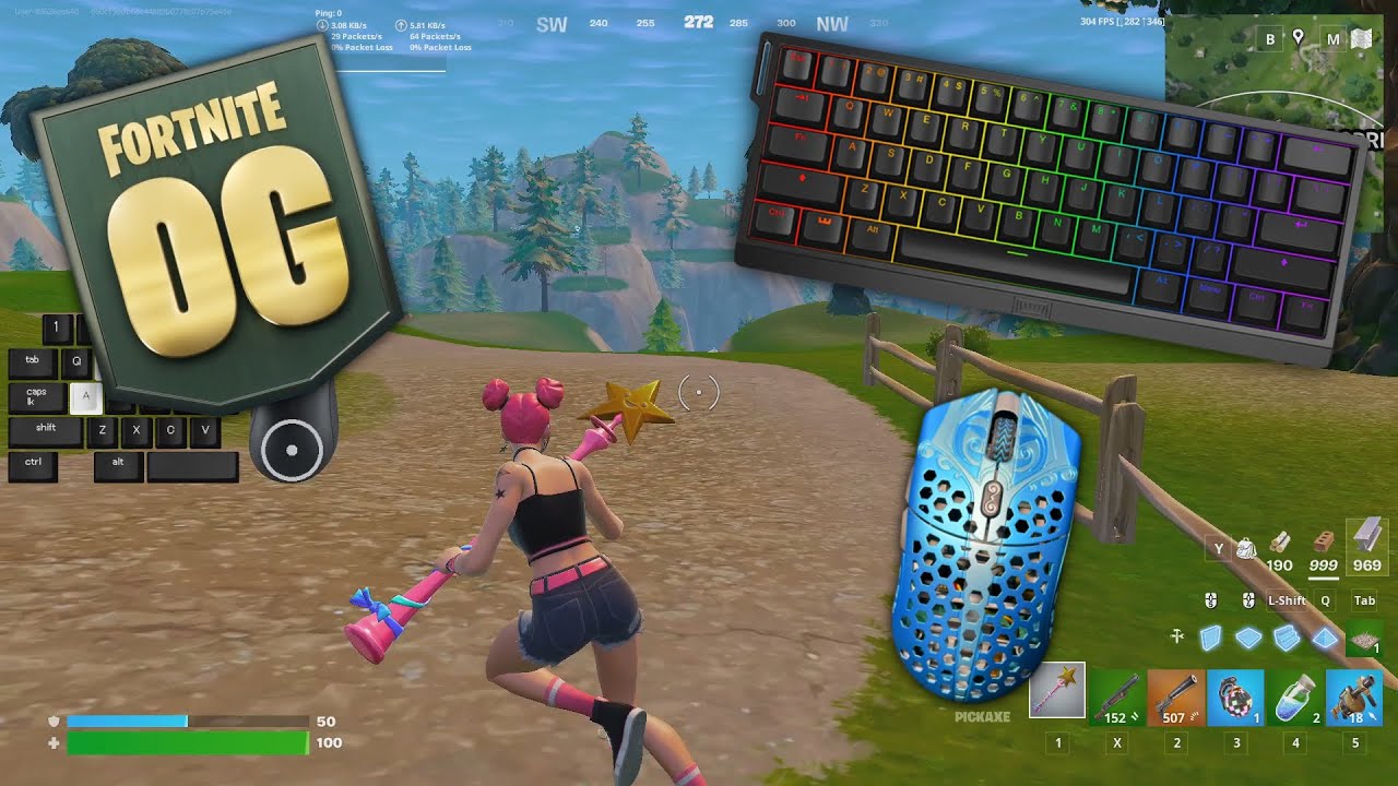 [1 HOUR] Fortnite OG Solo Gameplay 😴 Satisfying Keyboard 🏆 4K Smooth ...