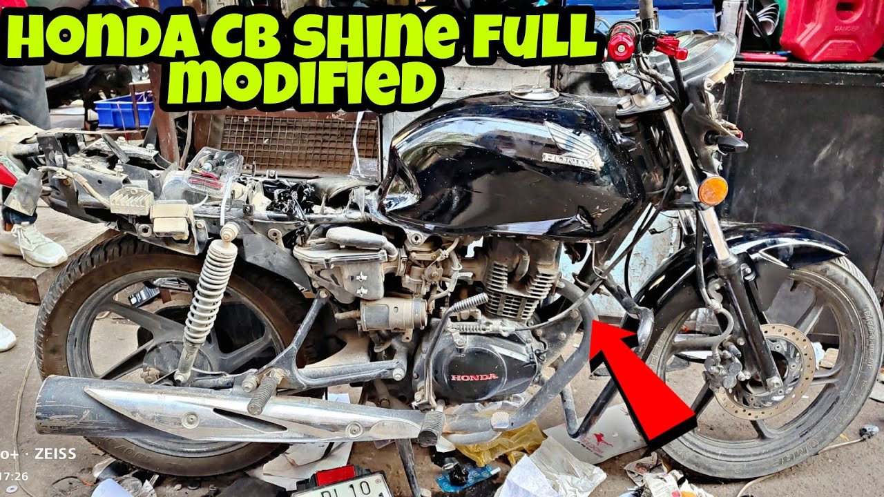 Honda CB shine modified | पुरानी CB shine को नया बना दिया | CB shine ...