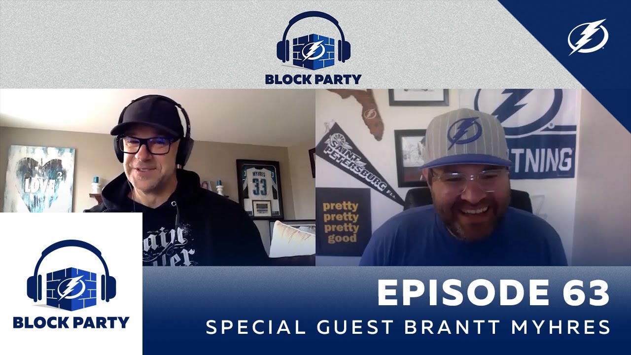 Lightning Alumni Brantt Myhres Joins The Block Party - YouTube