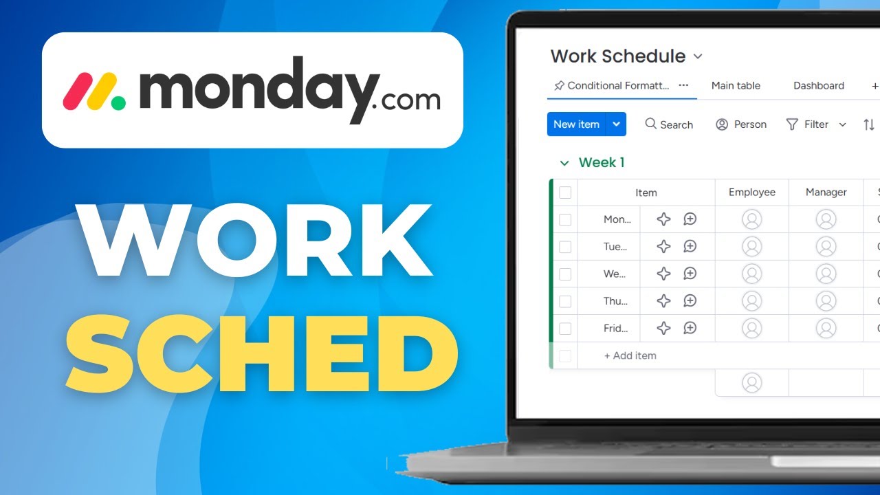How To Use Monday.com For Scheduling | Monday.com Work Schedule ...