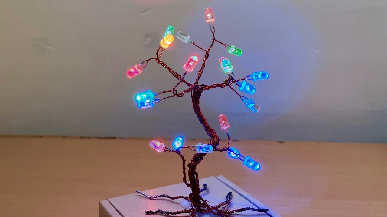 Wow !! Beautiful Lightning Idea - Making a Led Tree - YouTube