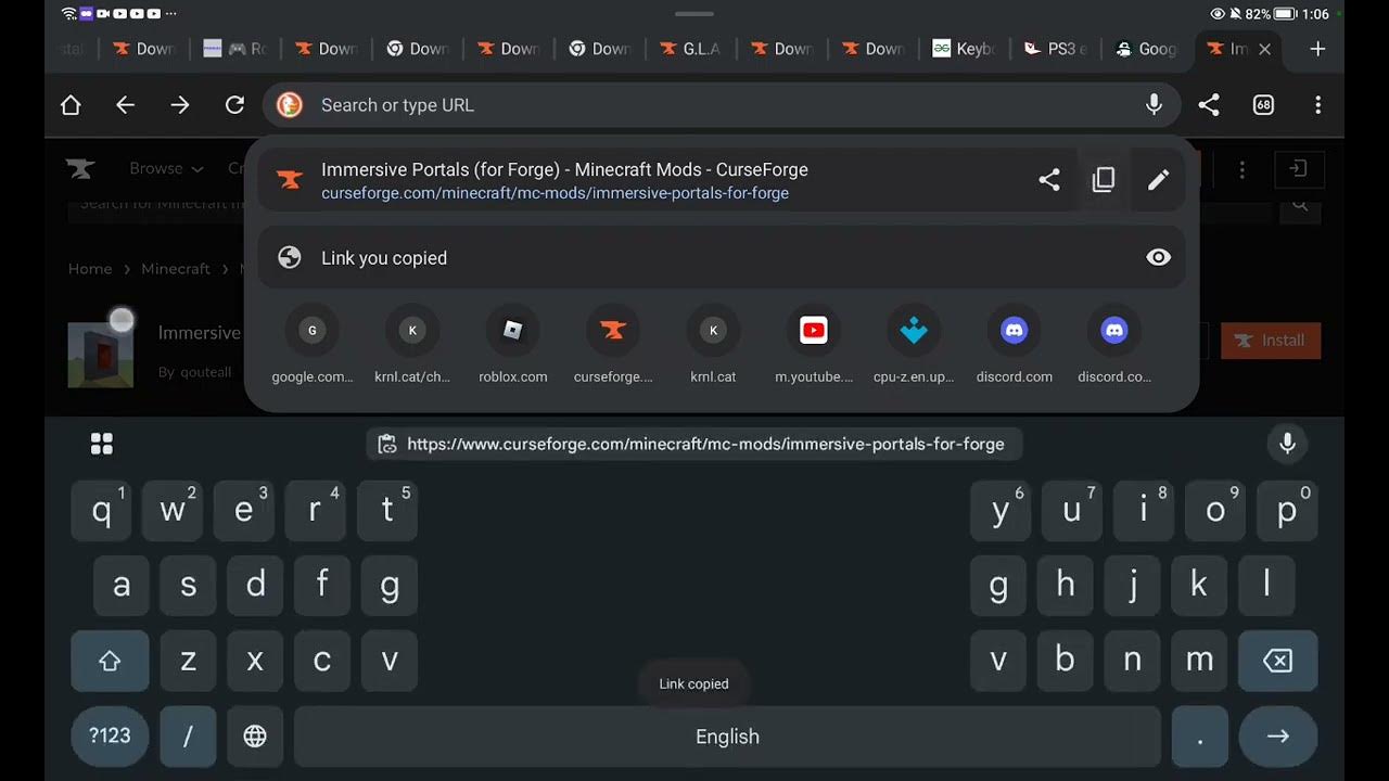 How to install forge and the immersive portals mod (Pojavlauncher) - YouTube