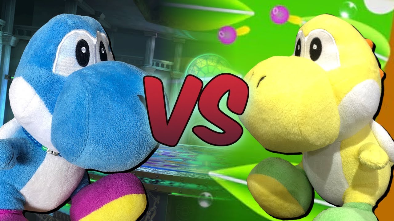 Blue Yoshi VS Yellow Yoshi - Super Smash Bros. Plush - YouTube
