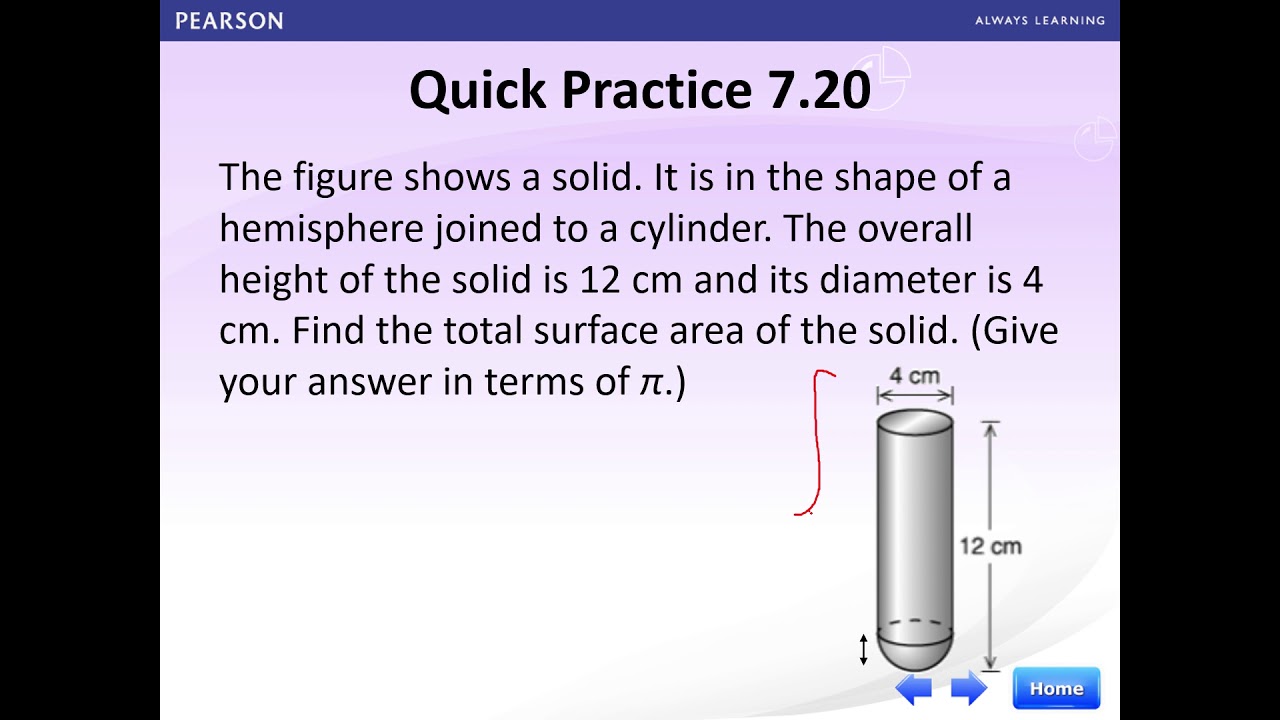 olr S3 Ch 7C02 surface area of sphere - YouTube