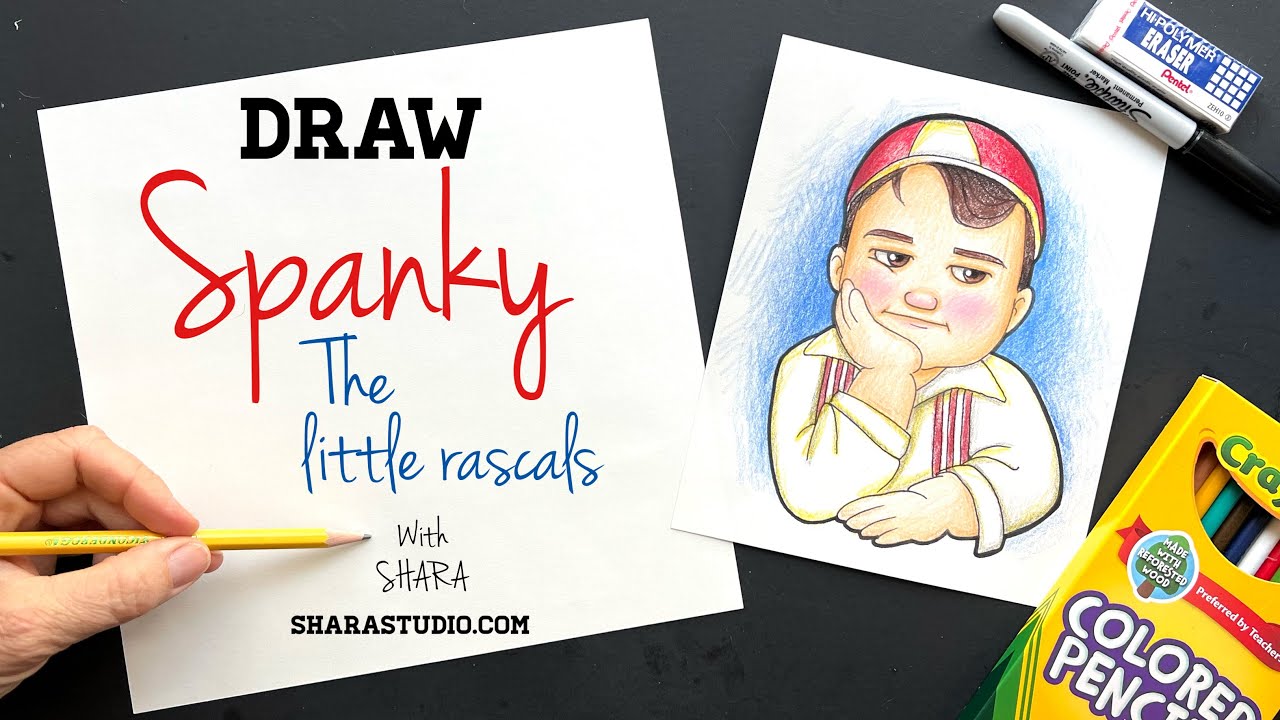 How to draw Spanky From the little rascals - YouTube