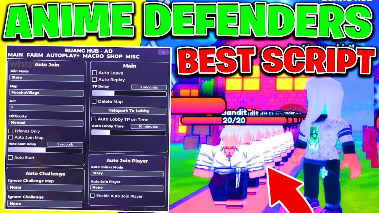 Anime Defenders Script/Hack (AUTO FARM, AUTO SKIP, MACRO AND MUCH MORE ...
