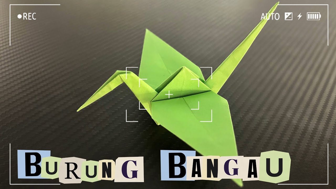 Origami Burung Bangau - YouTube