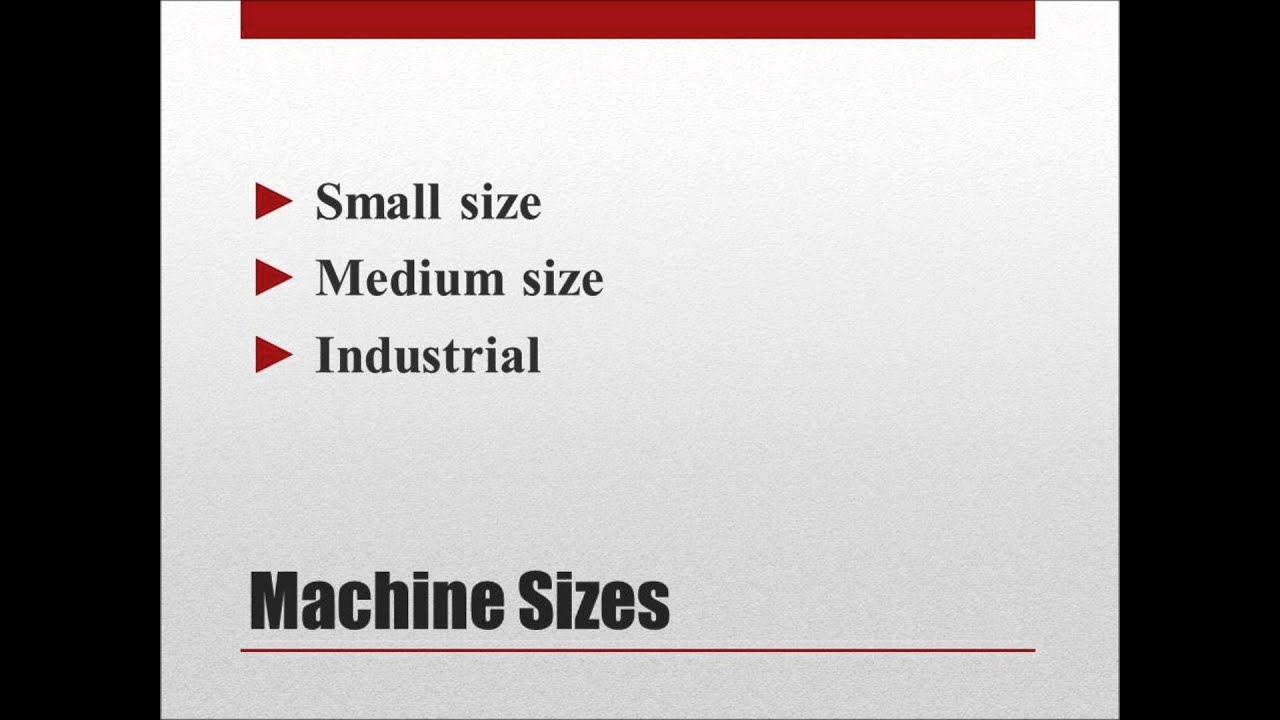 Machine sizes - YouTube