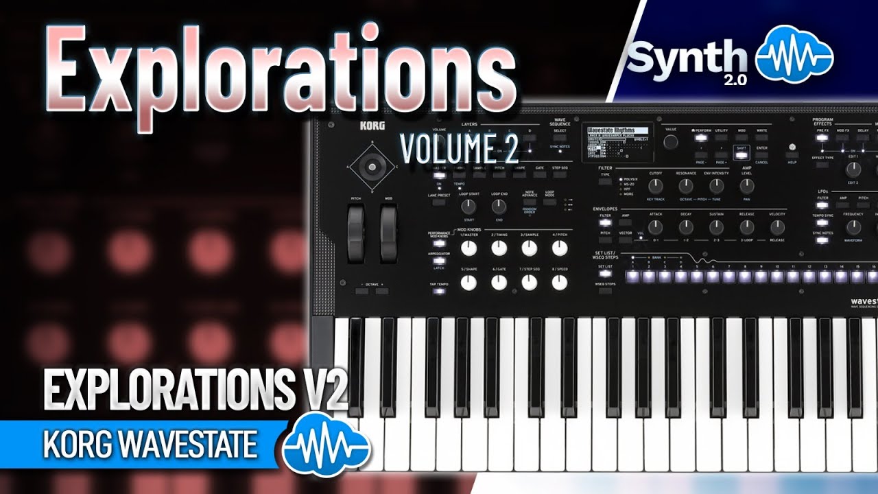KORG WAVESTATE - mkII - Se ♫ 40 Custom Sounds EXPLORATIONS V2 SOUND BANK - YouTube