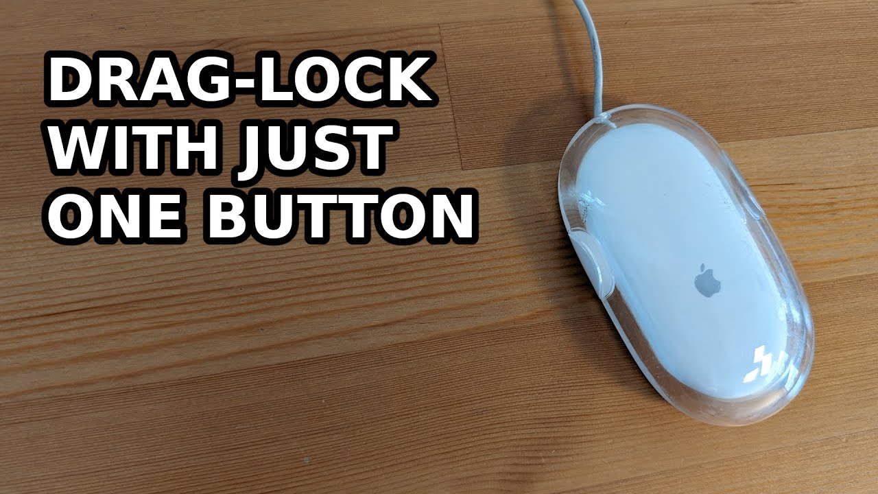 Drag-lock using only one button - YouTube