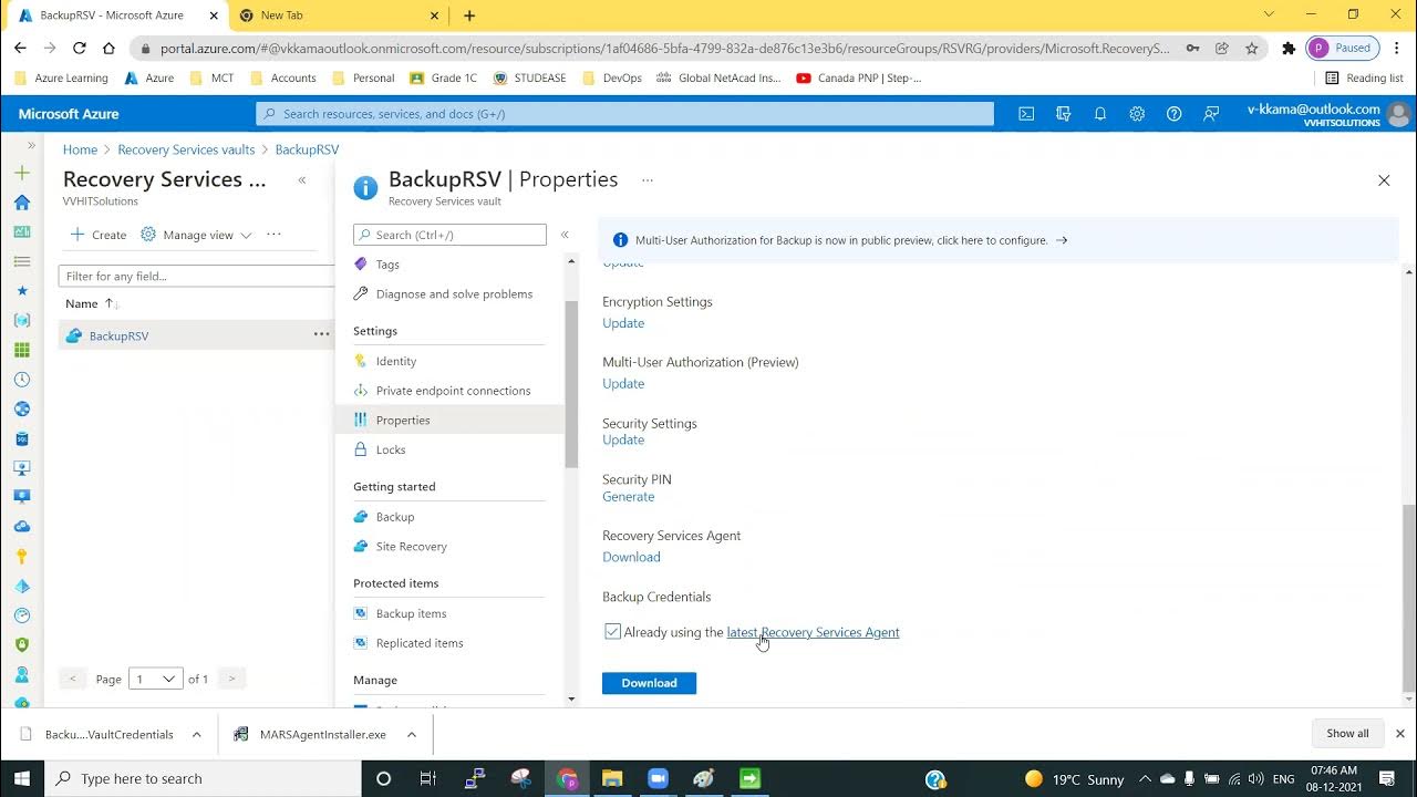Azure Files and Folders & SQL DB Backup - YouTube