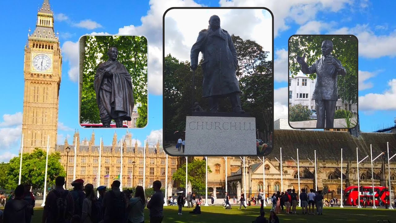 Famous Statues Of Parliament Square London | Big Ben Background 🇬🇧 ...