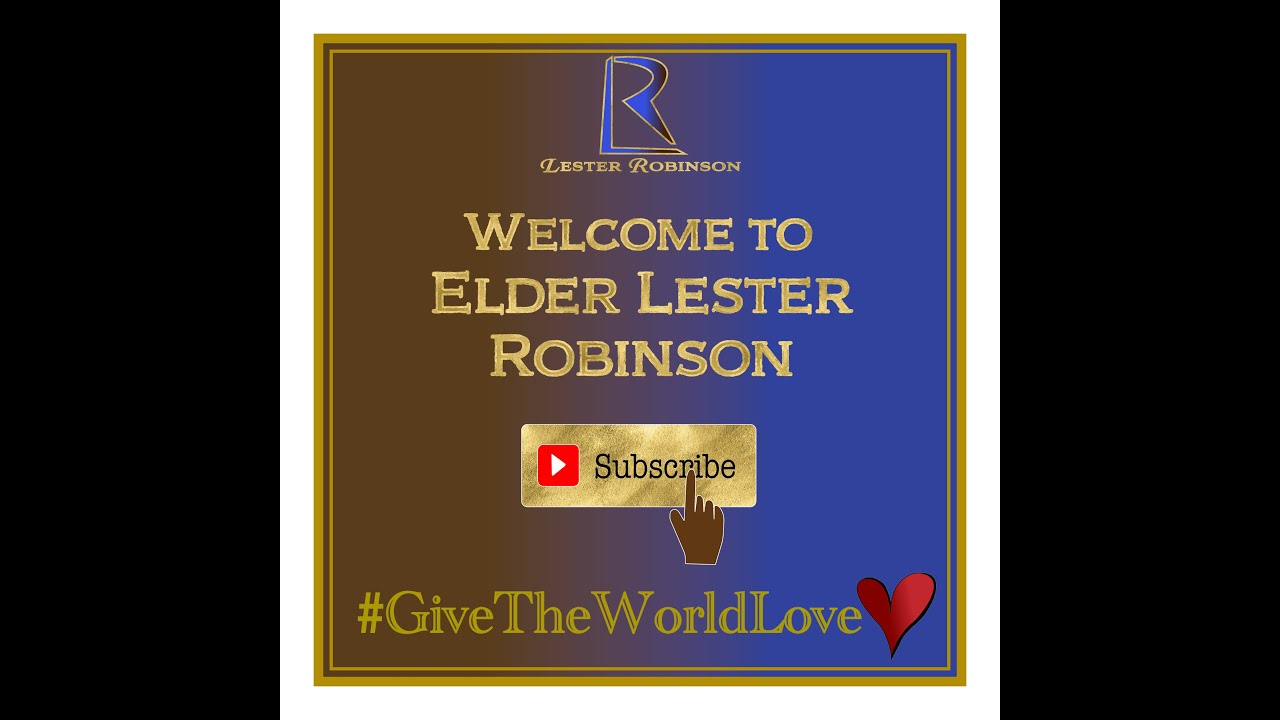 Elder Lester Robinson: Let Us Pray! - YouTube