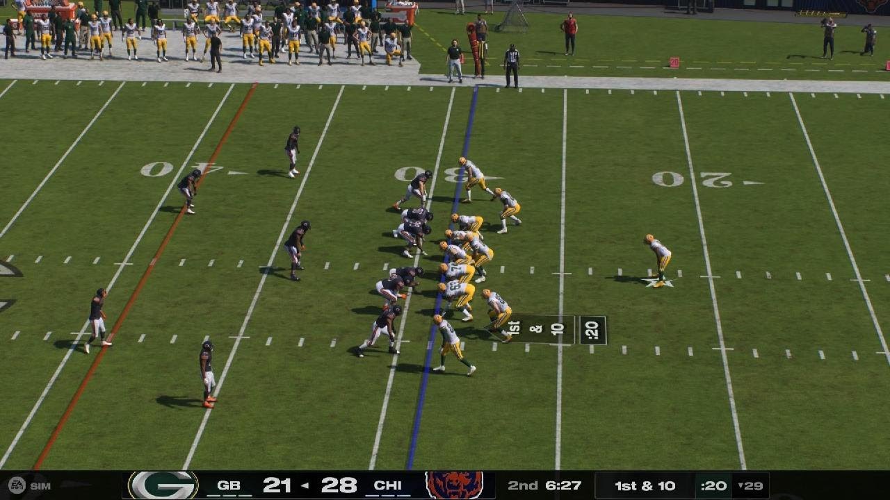 Greenbay Game NFL #nfl field game Madden - YouTube