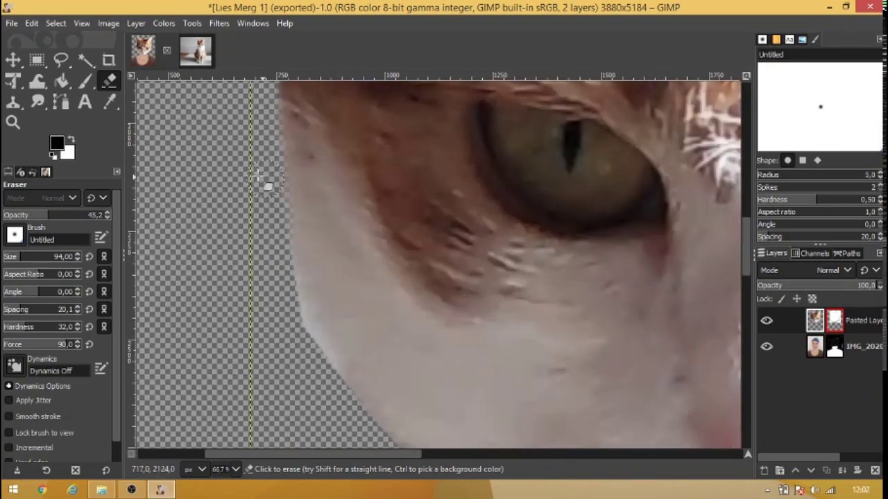 GIMP TUTORIAL - Soften edges (8/10) - YouTube