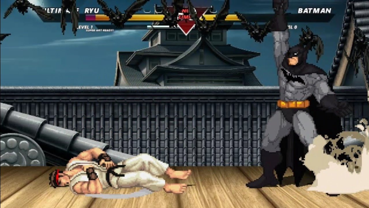 RYU VS BATMAN - AMAZING EPIC FIGHT BATTLE ! - YouTube