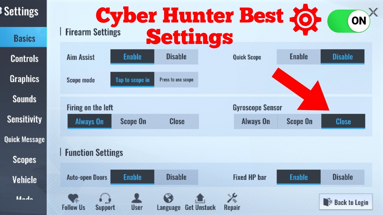 Cyber Hunter Best Setting To Make Best Player - YouTube