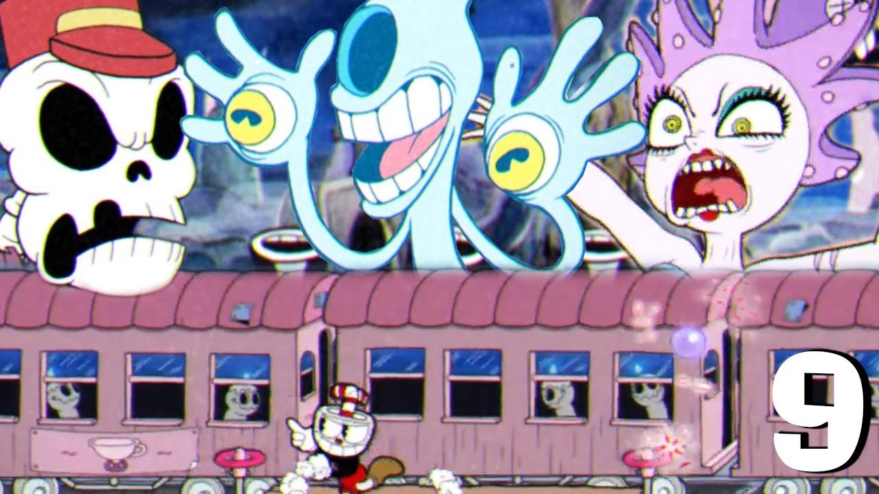 RIDING THE GHOST TRAIN! || Cuphead Part 9 - YouTube