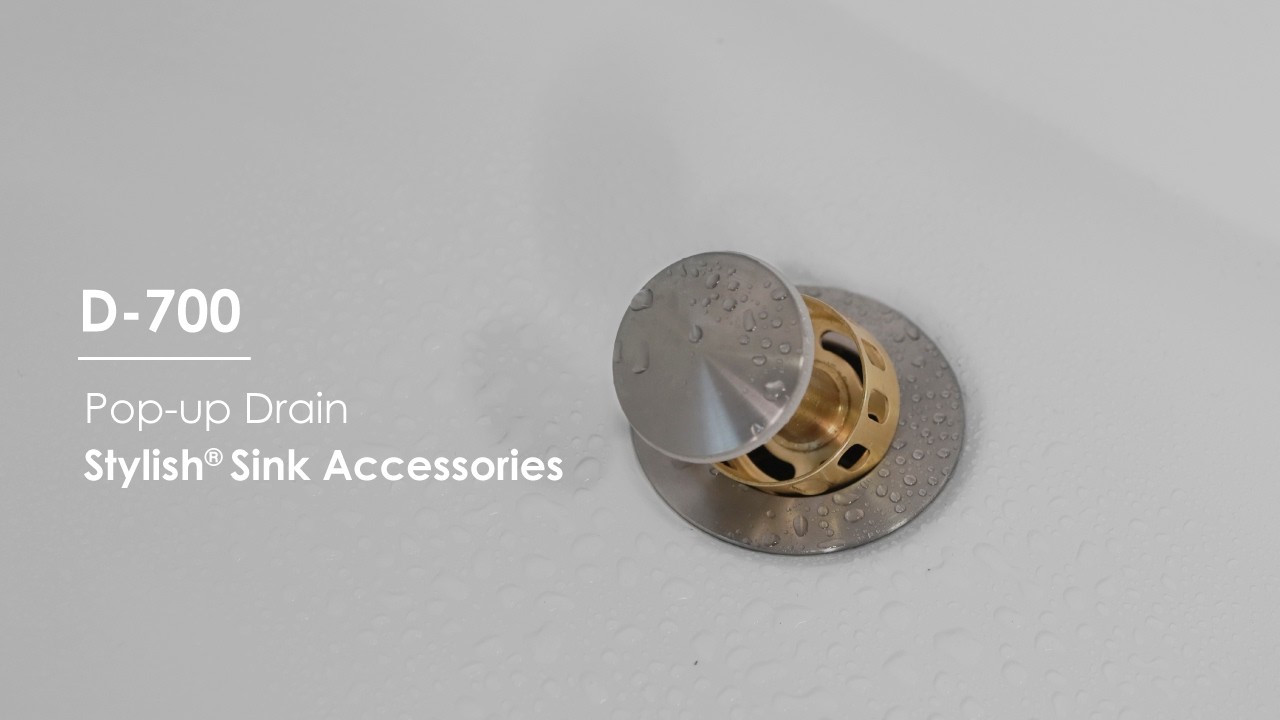D-700 | Pop-Up Bathroom Sink Drain with Overflow | Stylish - YouTube