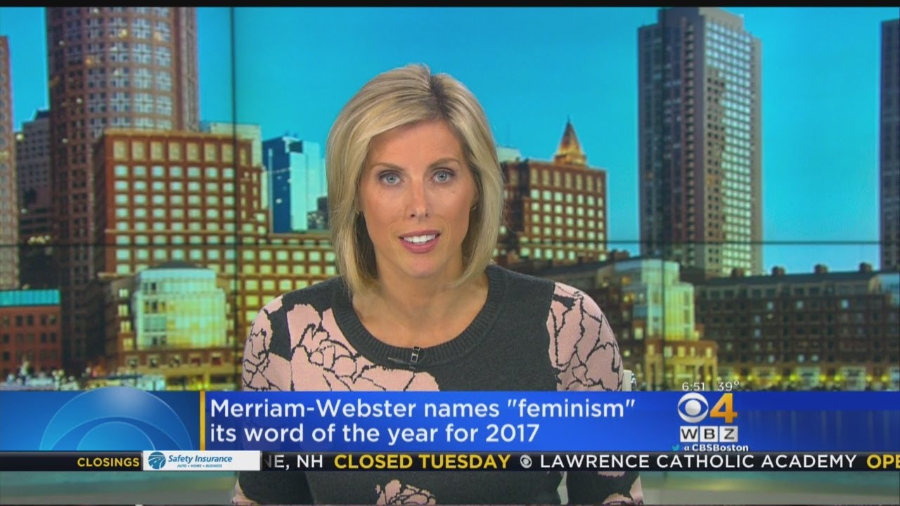'Feminism' Named 2017 Word Of The Year By Merriam-Webster - YouTube