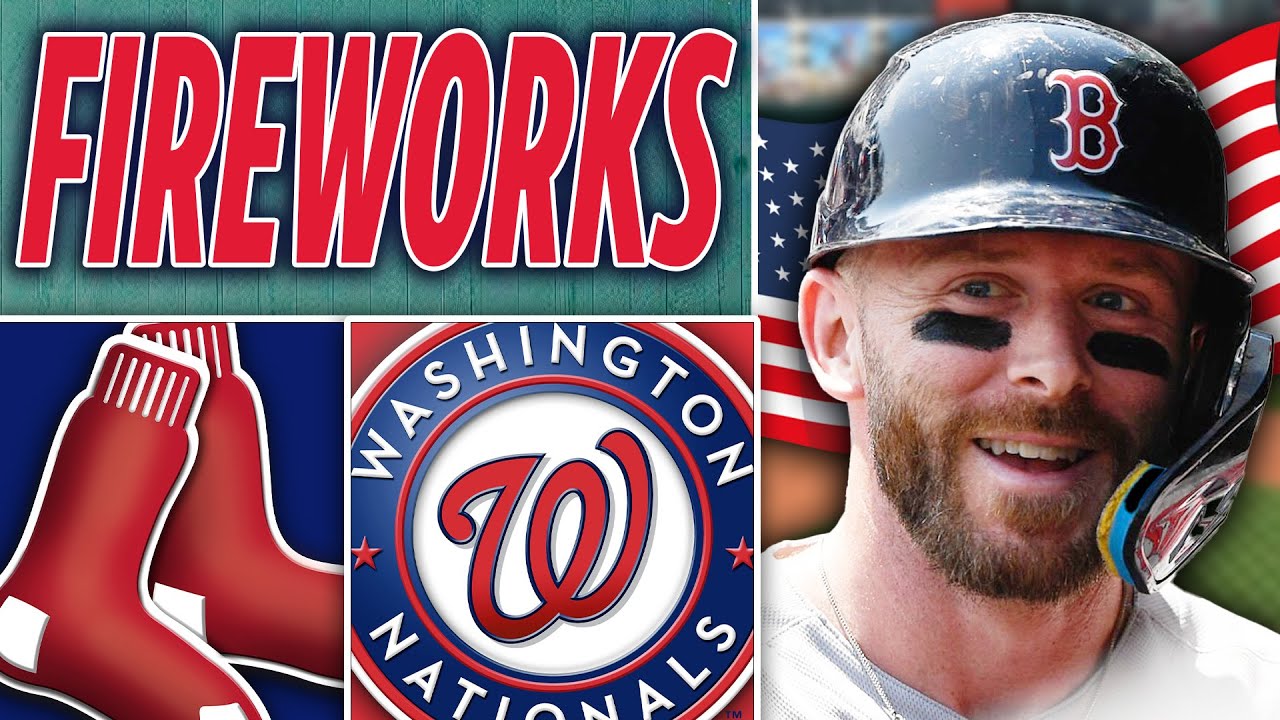4th of July FIREWORKS for Red Sox! HUGE Win vs Nationals | Postgame ...