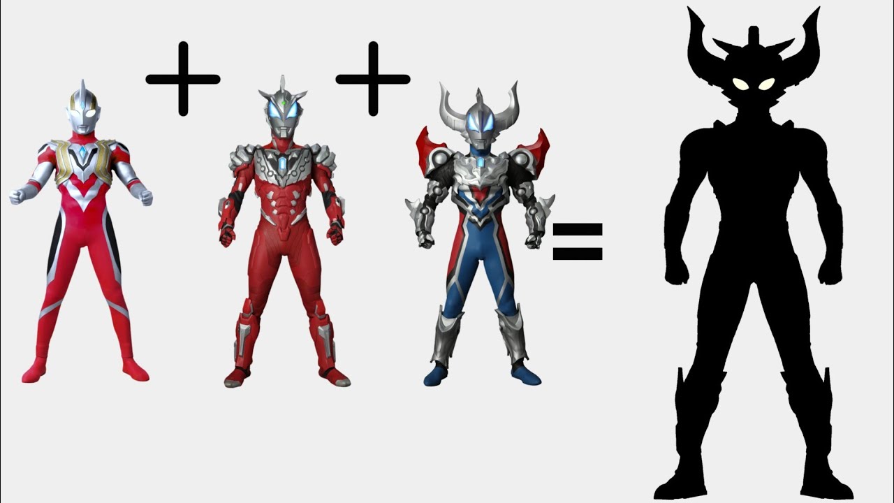 Ultraman Trigger power type + Geed solid burning + Geed magnificent ...