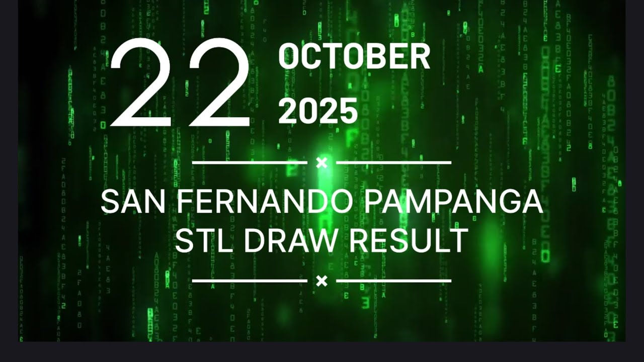 3rd Draw STL Pampanga October 22, 2025 (Wednesday) - YouTube