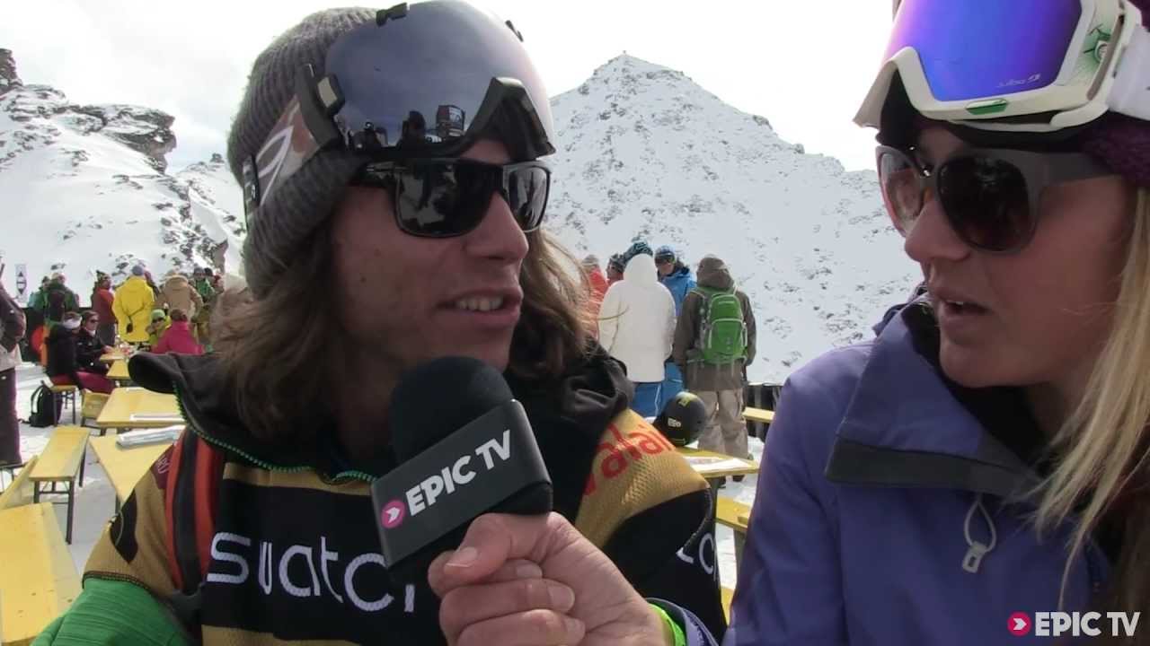 FWT Verbier Extreme 2013: snowboarder Sammy Luebke interview - YouTube