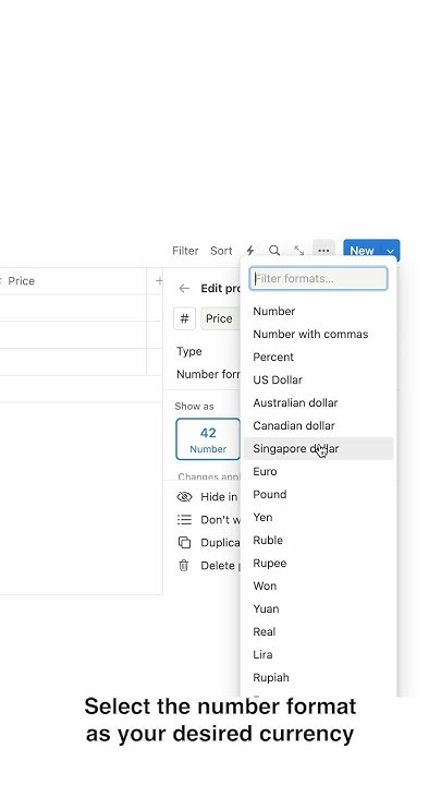 How to Change Currency in Your Database 🌐💸 #tutorial #notion # ...