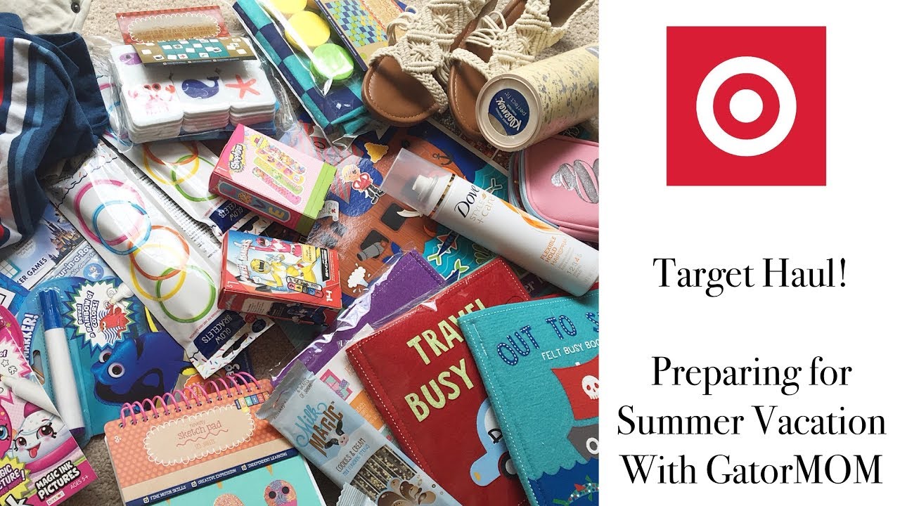 Target Haul | Preparing for Summer Vacation & Road Trip with Kids ...
