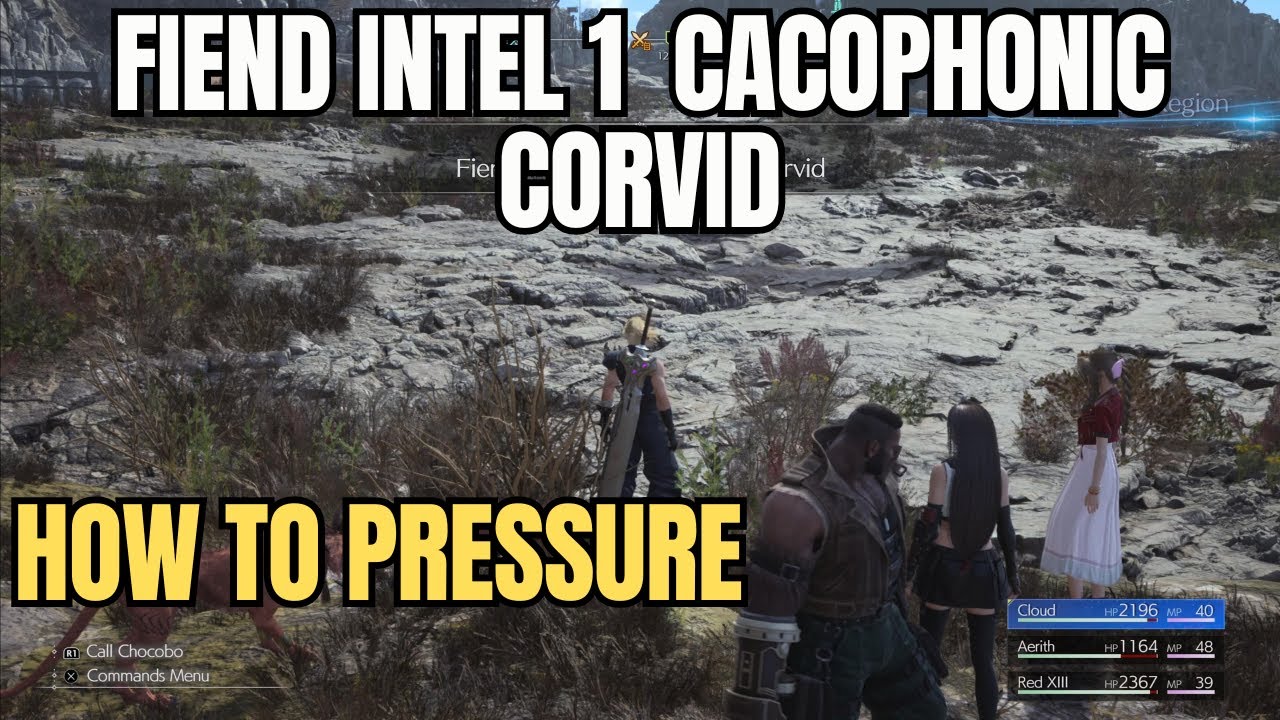 Final Fatasy 7 Rebirth: Fiend Intel 1: Cacophonic Corvid Guide Junon ...