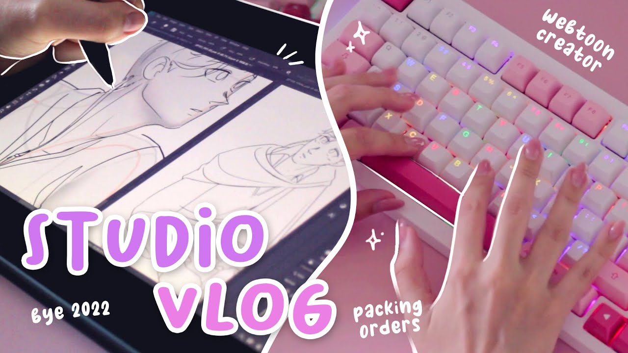 📖 Studio vlog : my novel is getting published, last webtoon episodes ...