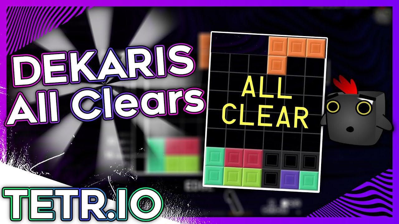 Tetris DEKARIS All Clears - TETR.IO Custom Lobby - YouTube