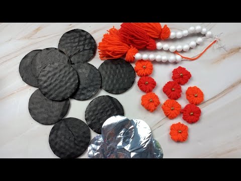 Easy Home Decorating Ideas With Woollen ll Wollen craft ll Wollen Wall ...