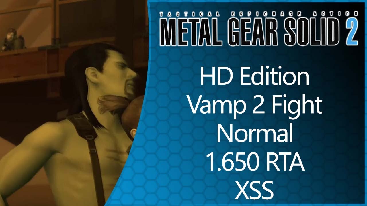 MGS2: HD Edition | XSS | Vamp 2 Fight | Normal | 1.650 RTA - YouTube
