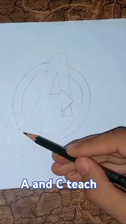 How to draw Avengers logo ⁉️ #AandCteach - YouTube