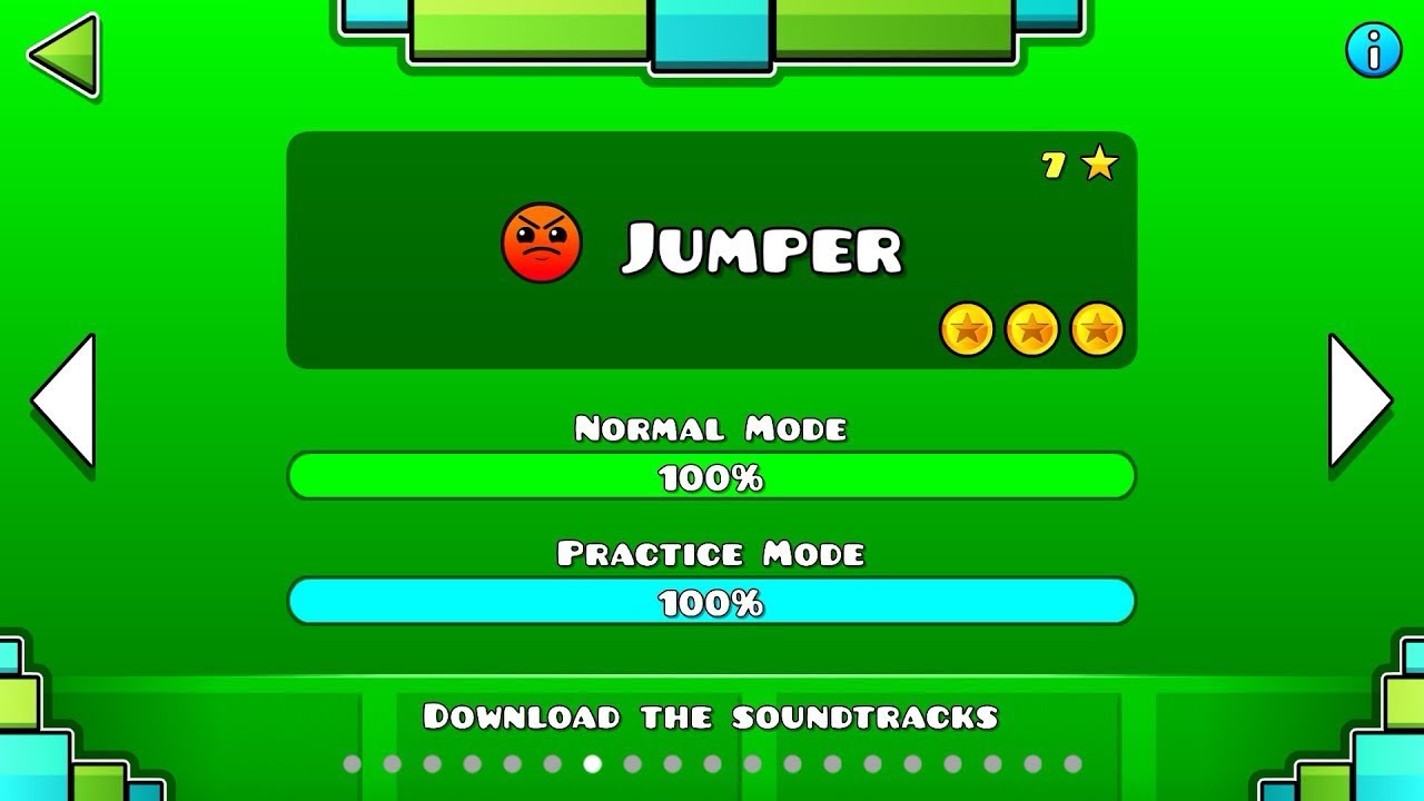 Geometry Dash Jumper 100% Practice Mode - YouTube