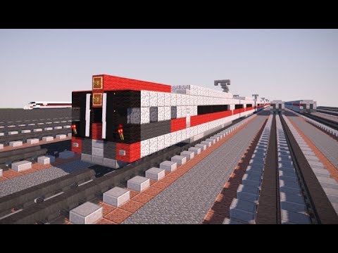 Minecraft Metro-North M8 Rail car Train Tutorial - YouTube