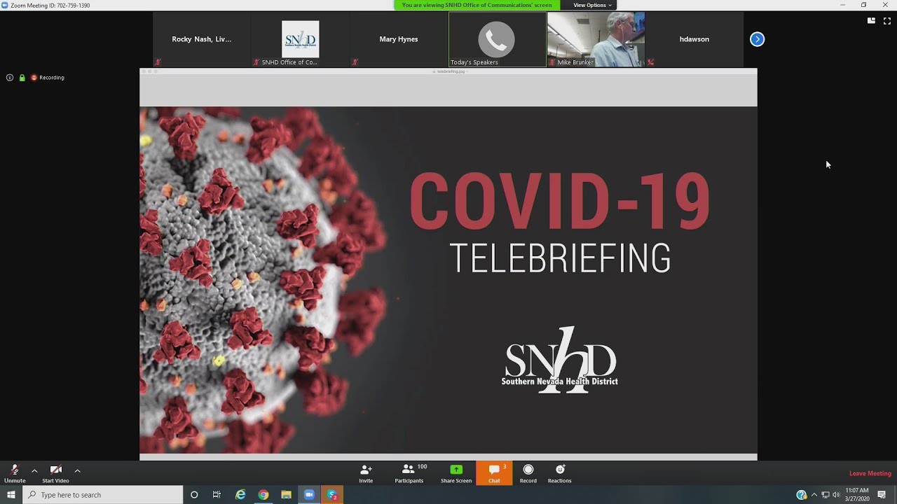 SNHD Briefing: The latest in Southern Nevada's fight against COVID-1 9 ...